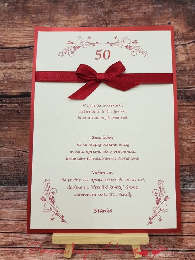 Vabila za Abrahama ABR 341 - Poročni bazar Inki