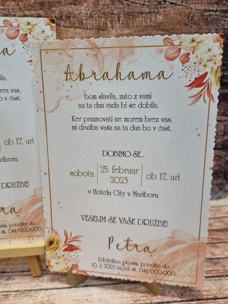 Vabila za Abrahama ABR 111-02 - Poročni bazar Inki