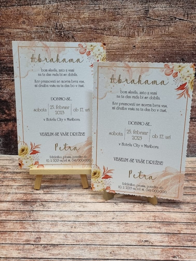 Vabila za Abrahama ABR 111-03 - Poročni bazar Inki