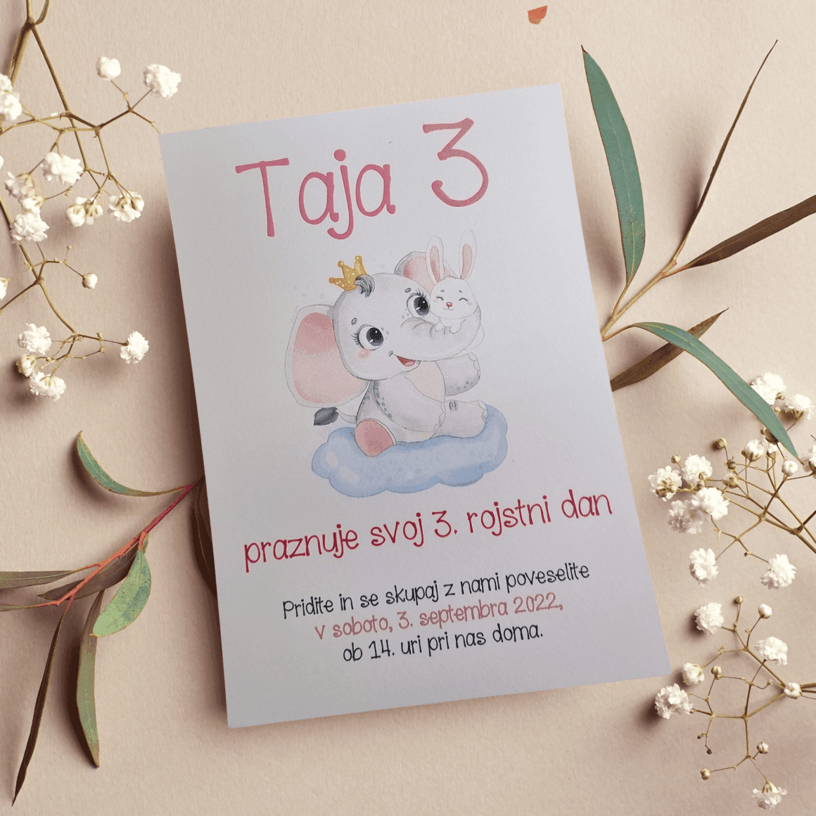 Vabila za rojstni dan- za lepe spomine- INKI